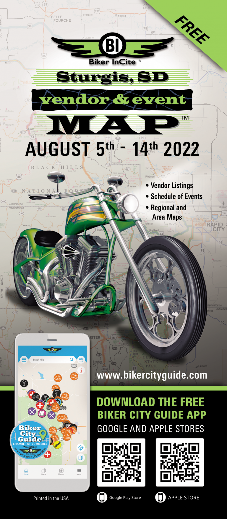 Free Biker Map Downloads - Biker InCite's Vendor & Event Maps - Biker ...